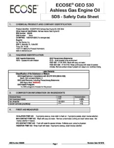 ecose_geo_530_ashless_gas_engine_oil_sae_30_sds – Nu-Tier Brands