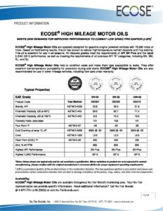 ecose_high_mileage_motor_oils_pds – Nu-Tier Brands