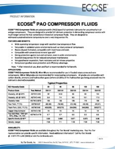 ecose_pao_compressor_lubricants_pds – Nu-Tier Brands